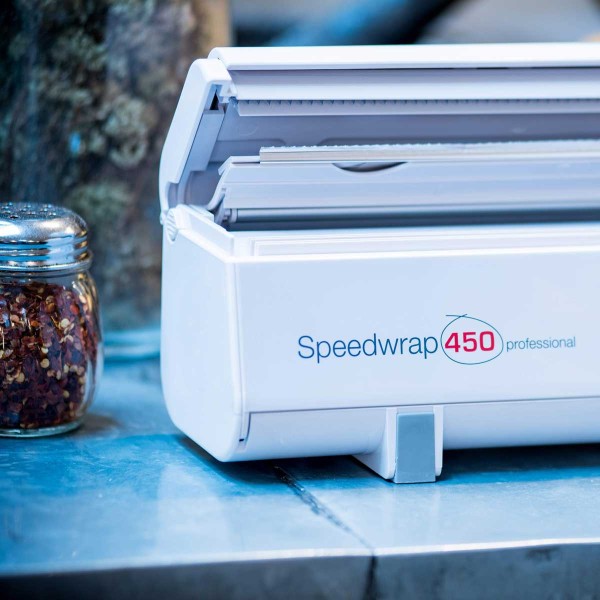 דיספנסר עטיפה מקצועי Speedwrap 450 - לחיתוך גלילי נייר כסף או ניילון ...